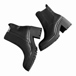 Blondo | Shoes | Blondo Raquel Waterproof Boots In Black Leather Nwot ...